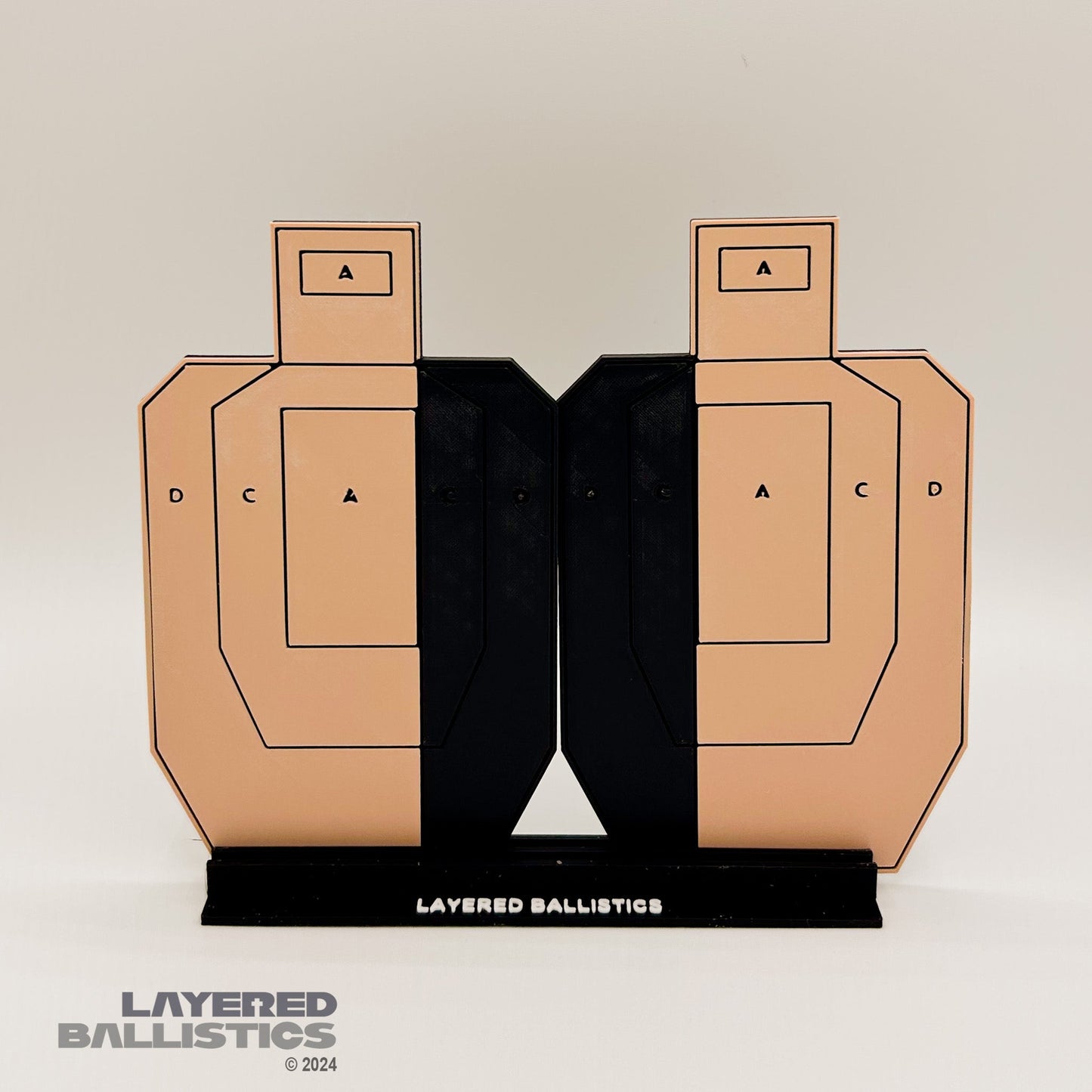USPSA / IPSC 1/5th scale Dry Fire Targets - Tan Letters – Layered ...