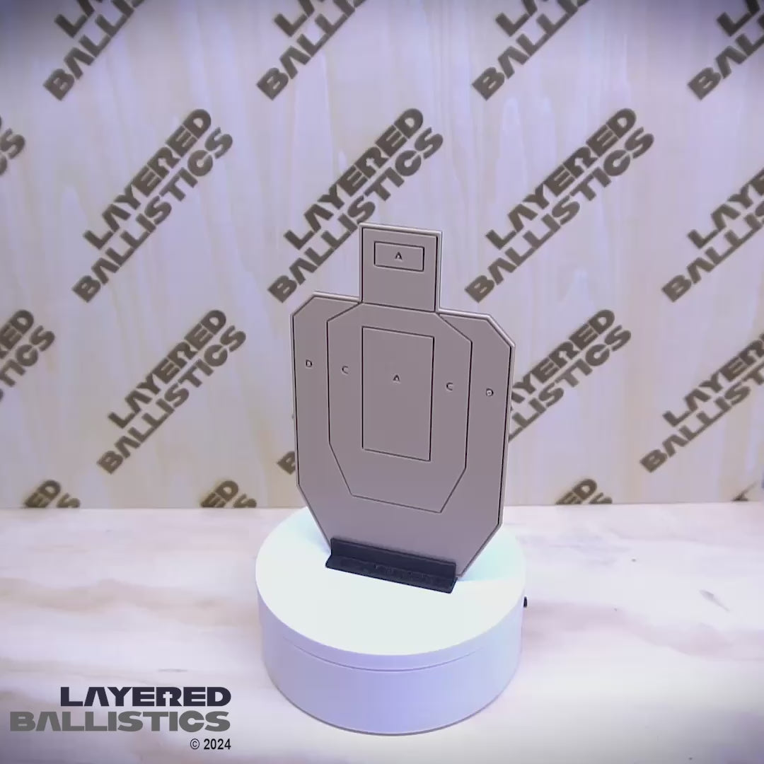 USPSA / IPSC 1/4th scale Dry Fire Targets - Tan Letters – Layered ...